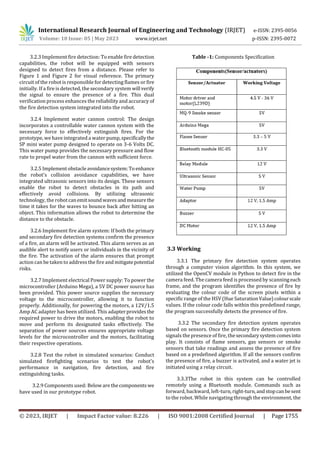 Design And Development of Fire Fighting Robot | PDF