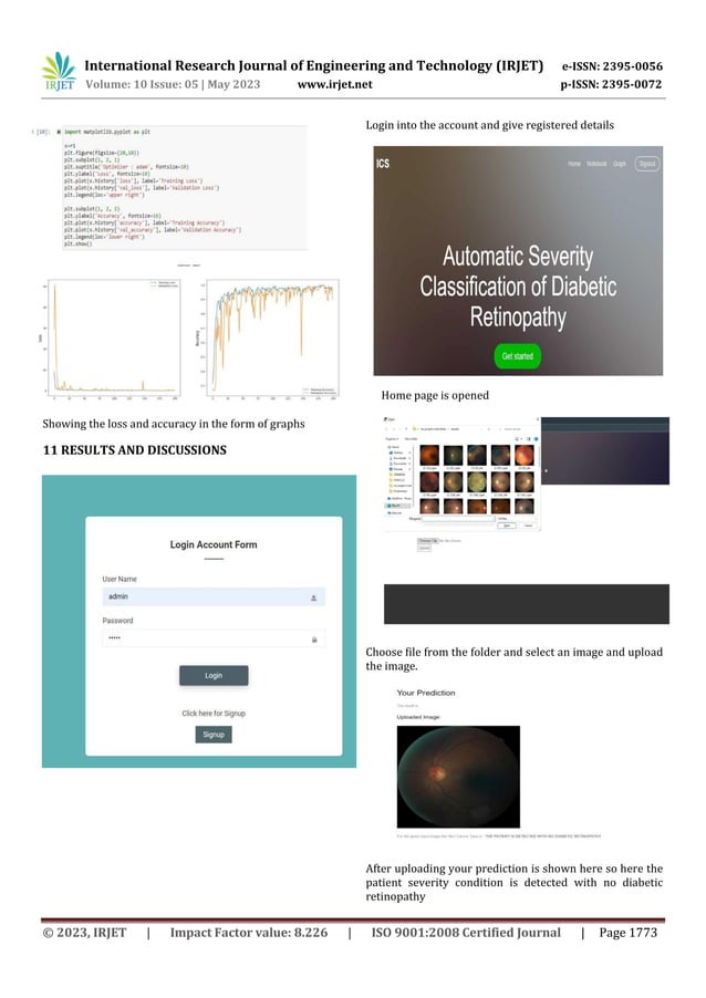 An Automated Severity Classification Model For Diabetic Retinopathy Pdf