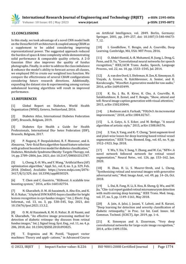 An Automated Severity Classification Model For Diabetic Retinopathy Pdf
