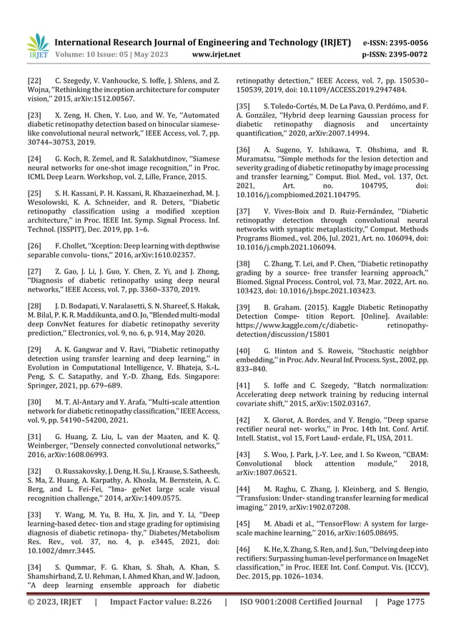 An Automated Severity Classification Model For Diabetic Retinopathy Pdf
