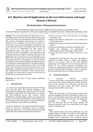 IoT, Big Data and AI Applications in the Law Enforcement and Legal ...