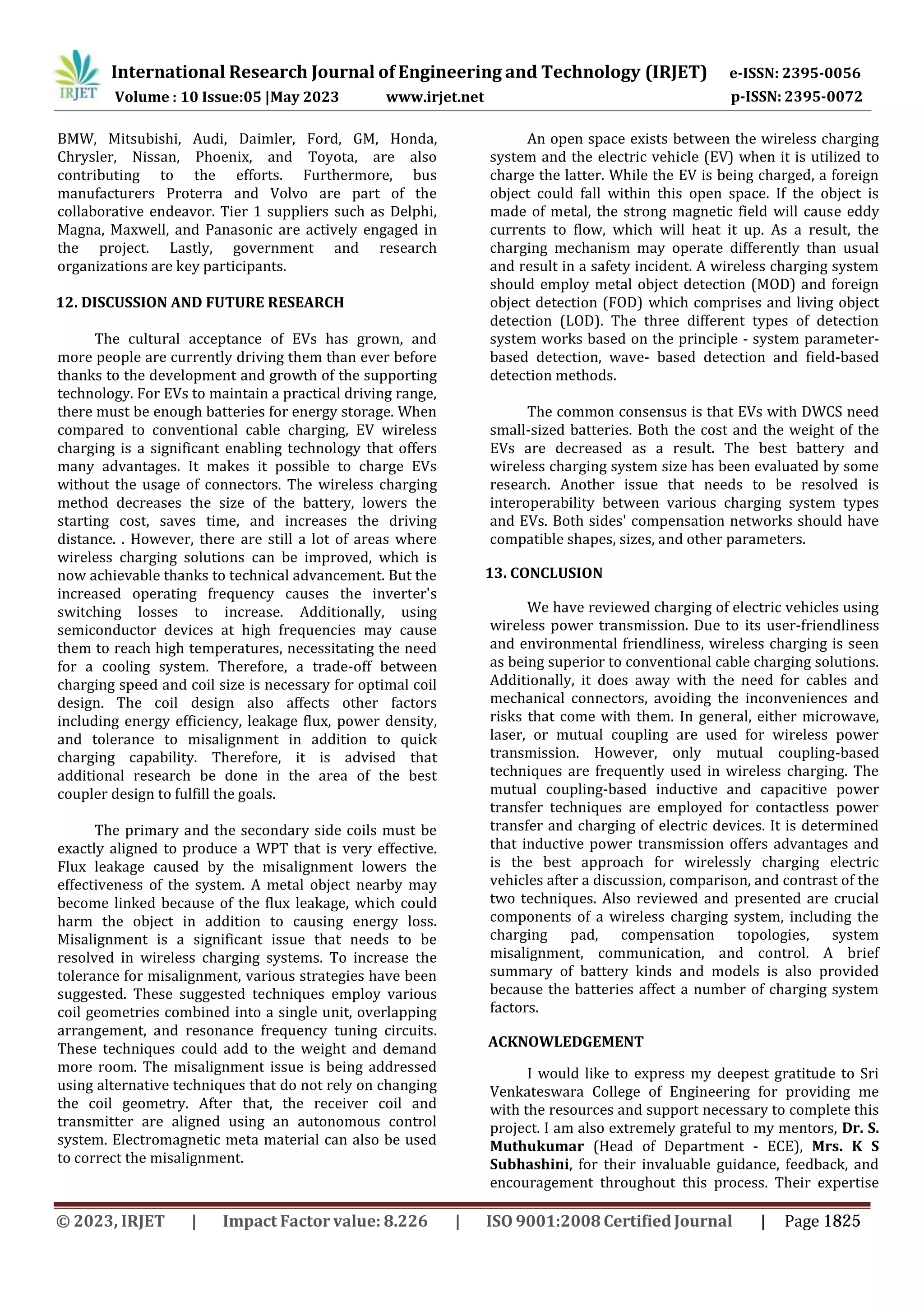 Wireless Power Transfer for Electric Cars | PDF