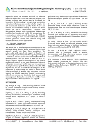 Climate Visibility Prediction Using Machine Learning | PDF