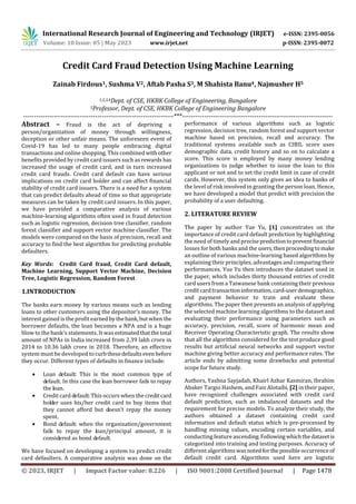 Credit Card Fraud Detection Using Machine Learning | PDF