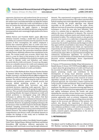 Credit Card Fraud Detection Using Machine Learning | PDF