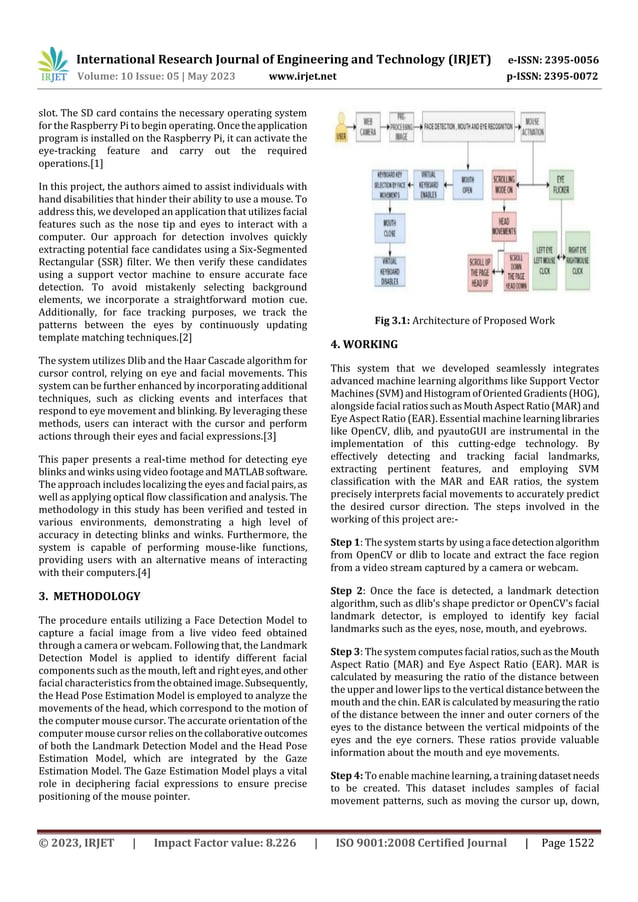 Mouse Cursor Control Hands Free Using Deep Learning | PDF