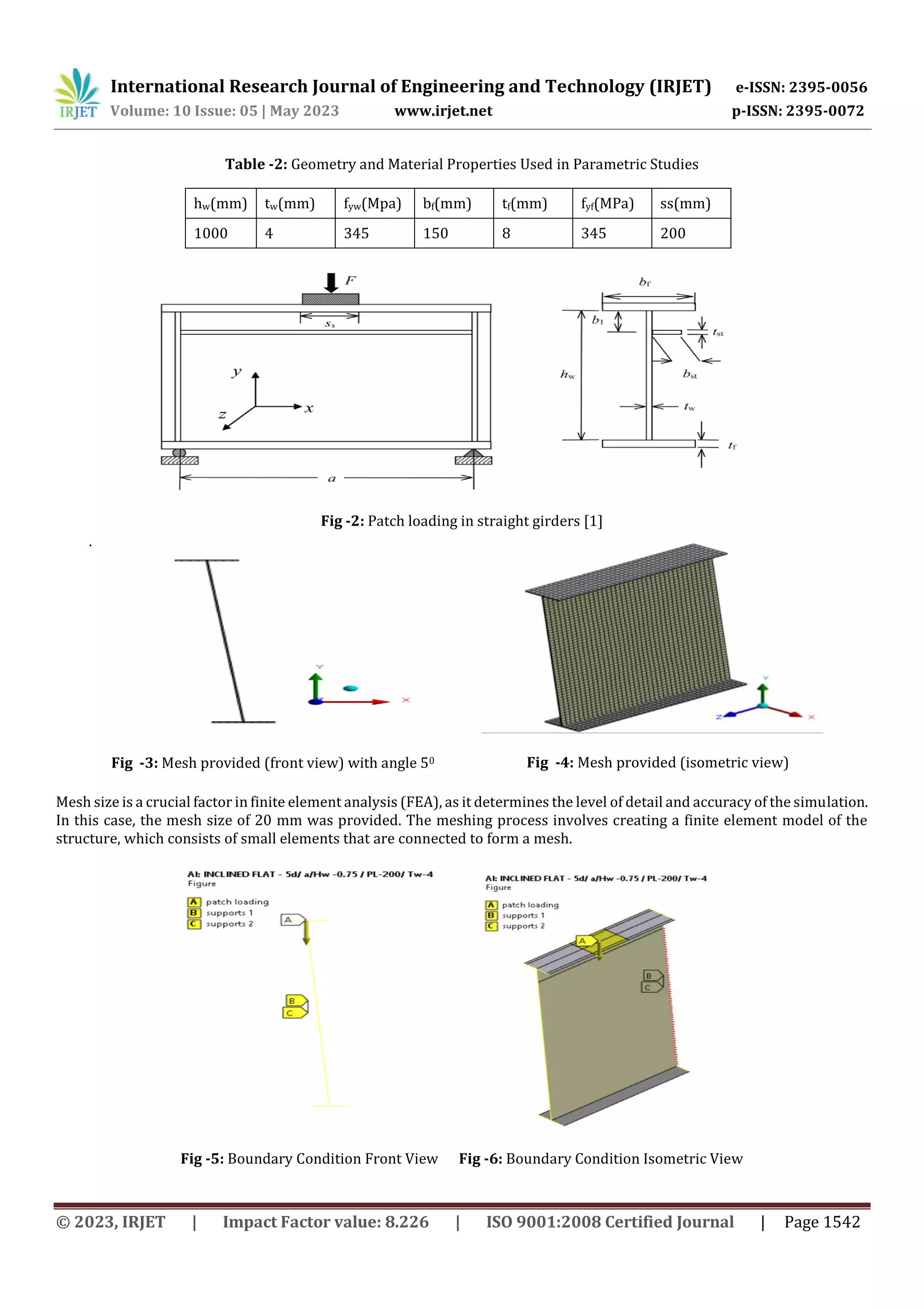 Patch Loading Resistance on Inclined steel Plate Girders with Stiffened ...