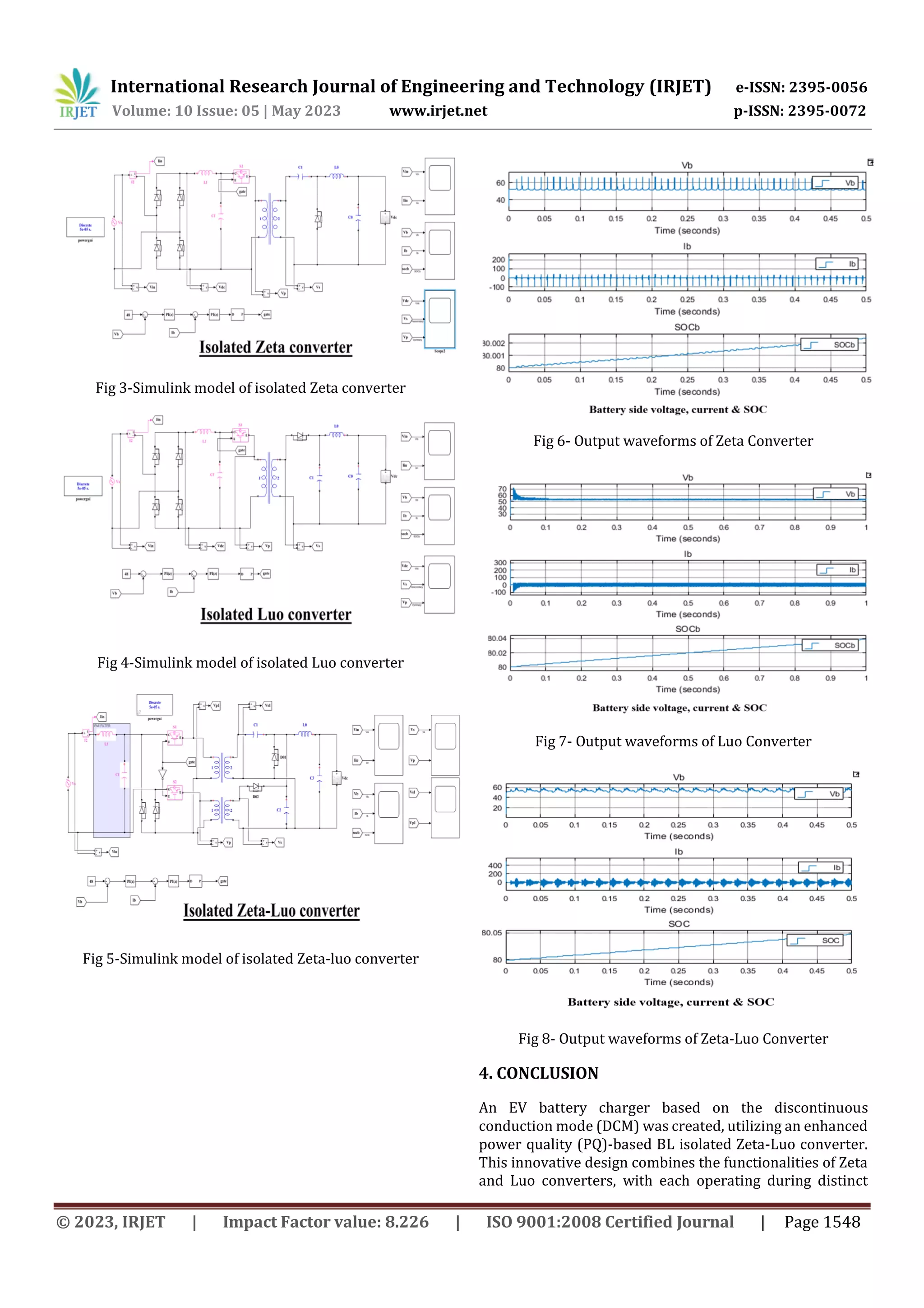 Design and Implementation of Isolated Zeta-Luo Converter for EV Charging Applications | PDF