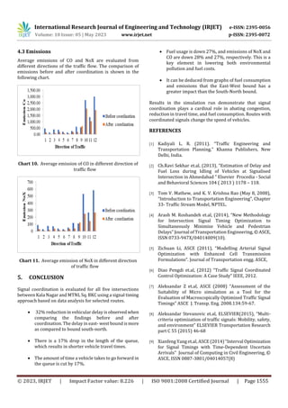 Comparative study of traffic signals with and without signal coordination of various ...