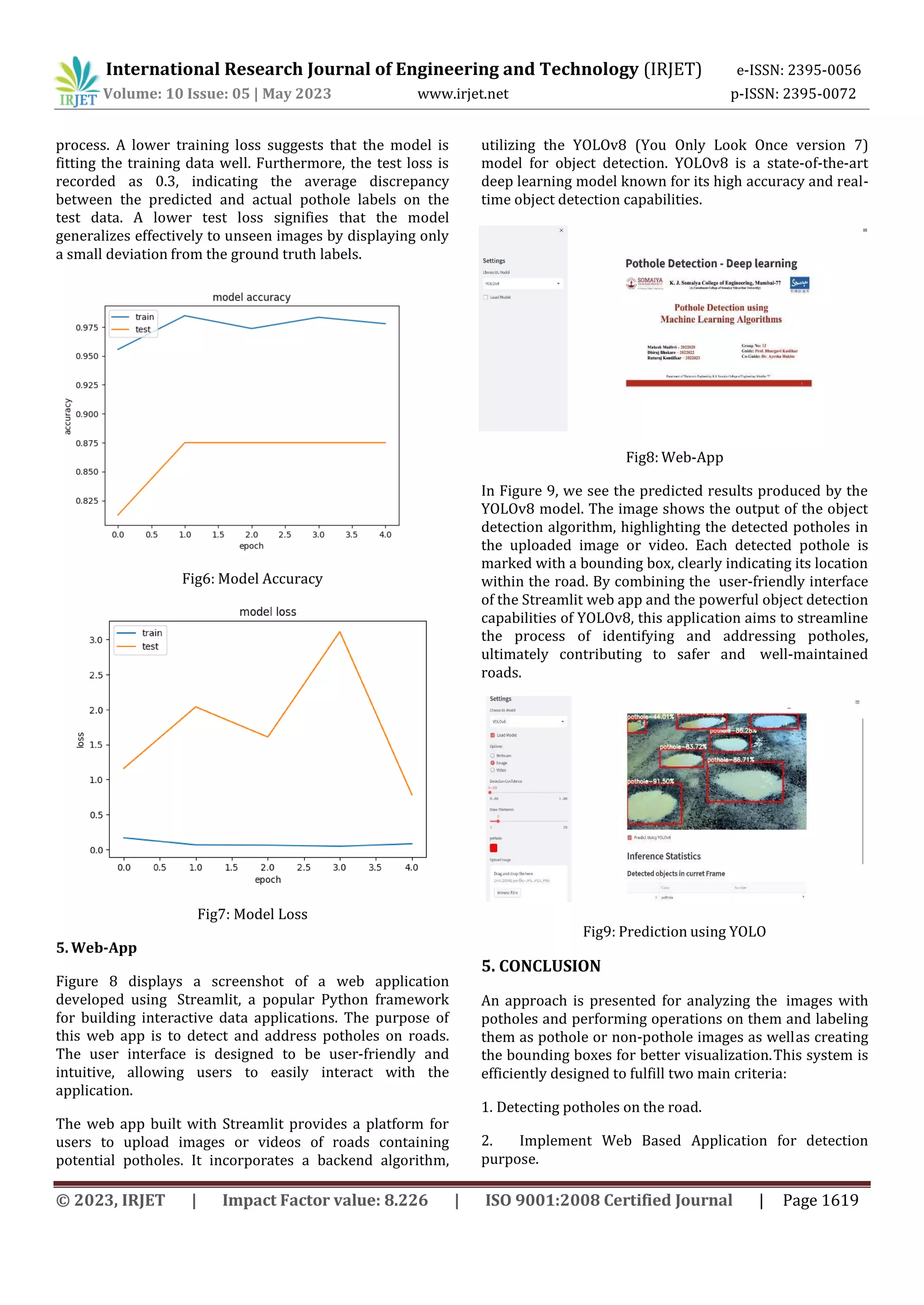 Pothole Detection Using ML and DL Algorithms | PDF | Technology Industry | Industries