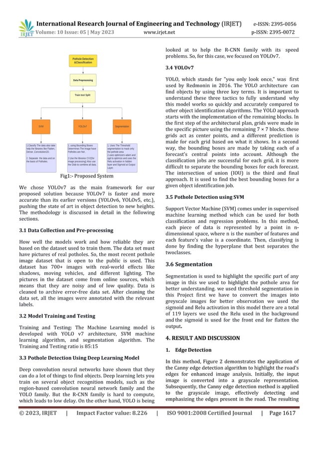 Pothole Detection Using ML and DL Algorithms | PDF Pothole Detection Using ML and DL Algorithms | PDF