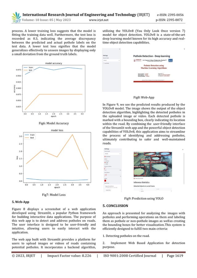 Pothole Detection Using ML and DL Algorithms | PDF Pothole Detection Using ML and DL Algorithms | PDF