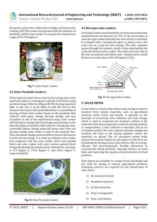 Solar Devices:- Solar Water Heater, Solar Still, Solar Cooker and Solar ...