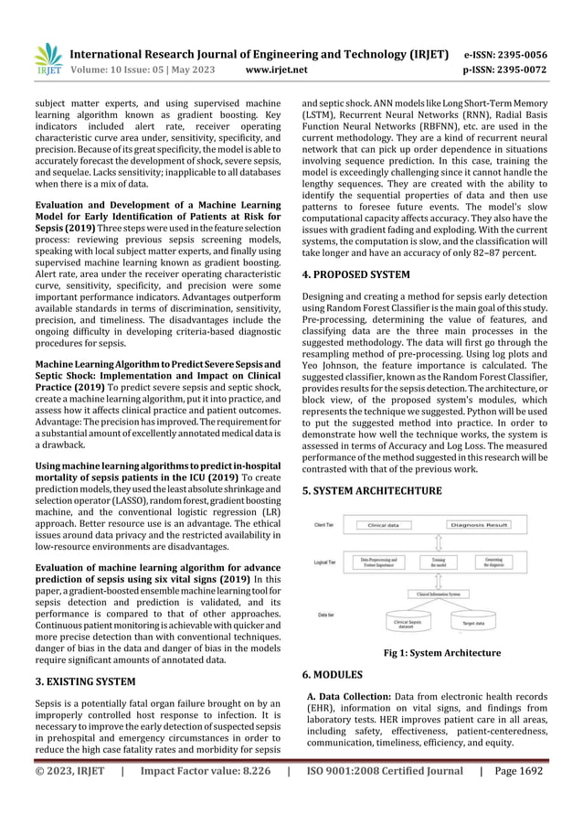 Sepsis Prediction Using Machine Learning Pdf