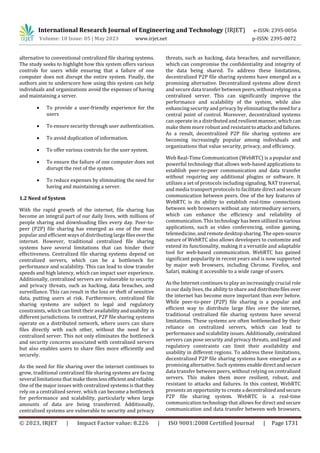 P2P File Sharing Web App | PDF