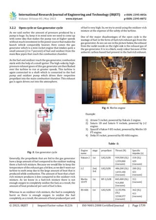 A Review on Bi-Propellant Engines | PDF