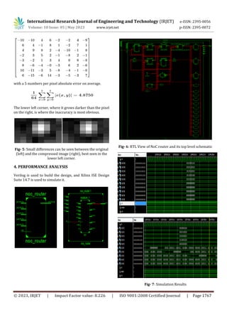 Design and Implementation of JPEG CODEC using NoC | PDF | Computer Networking | Computing