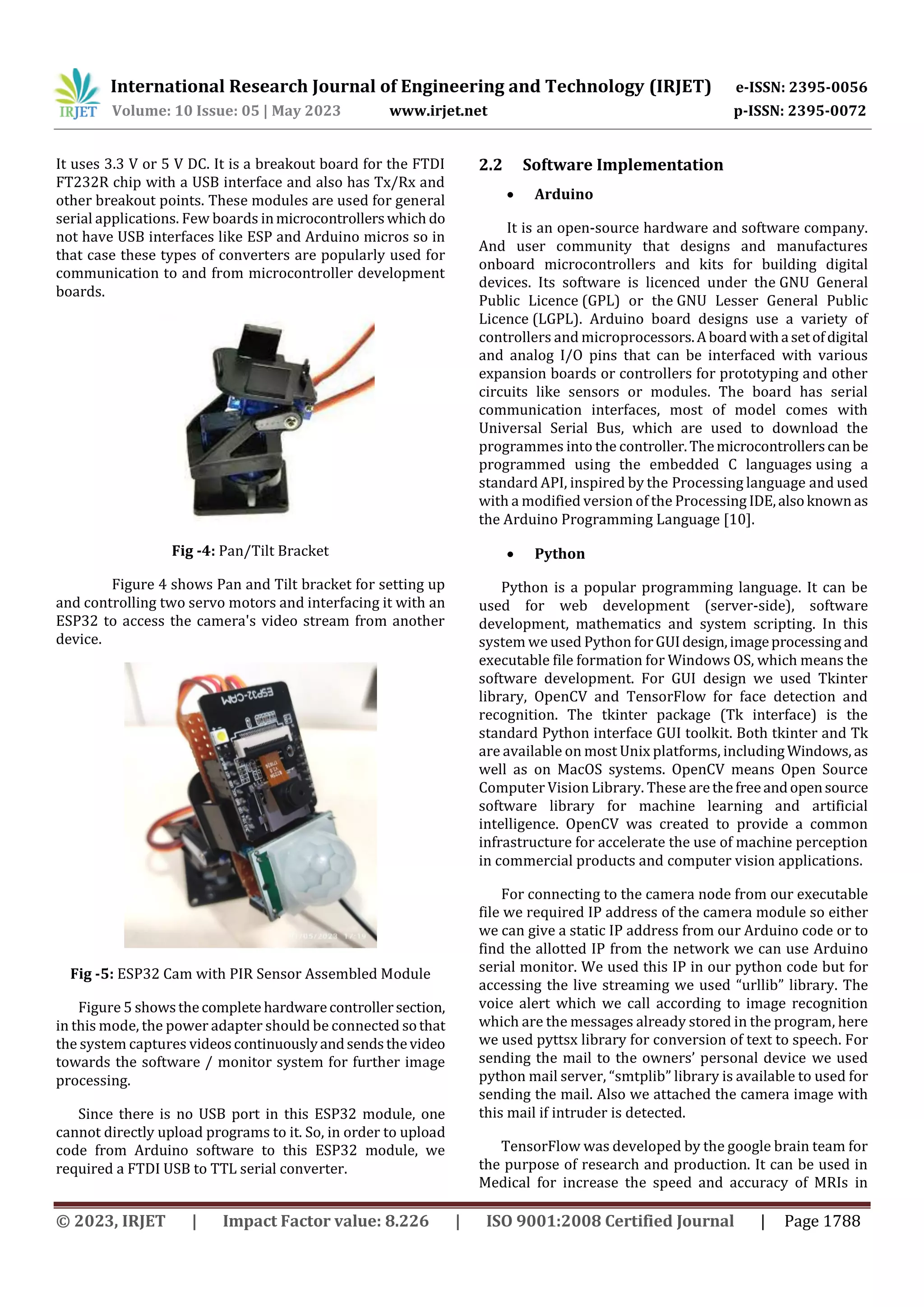 Voice Assistance Based Remote Surveillance System | PDF | Computing | Technology & Computing