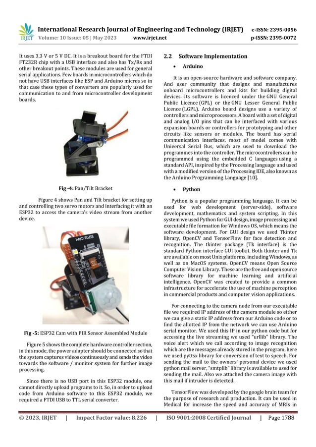 Voice Assistance Based Remote Surveillance System | PDF | Computing | Technology & Computing