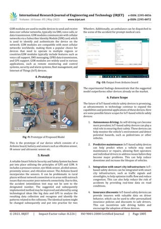 VEHICLE SAFETY, SECURITY MONITORING AND TRACKING DEVICE USING ARDUINO ...