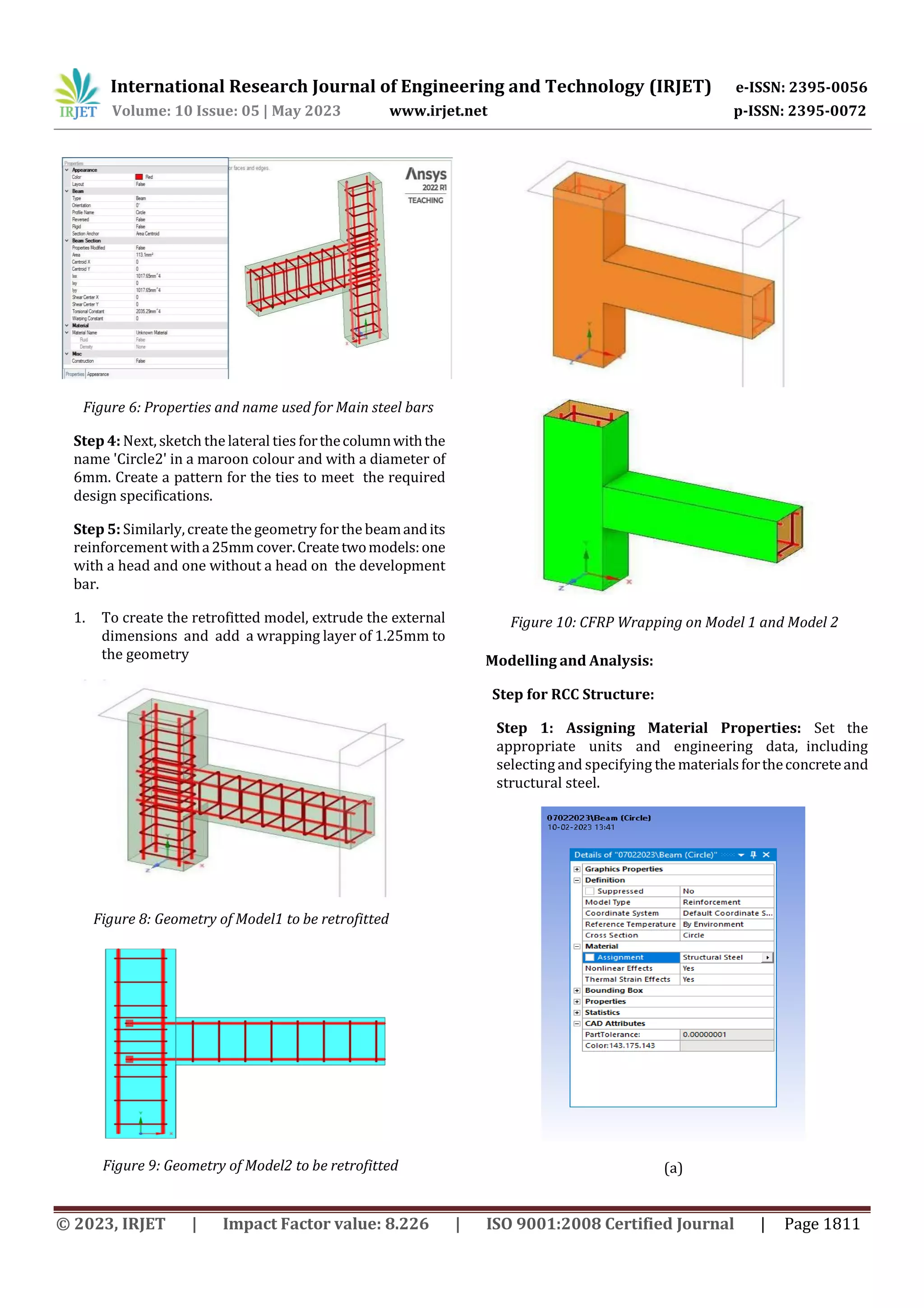 STRUCTURAL BEHAVIOR OF RETROFIT BEAM COLUMN JUNCTION USING ANSYS | PDF