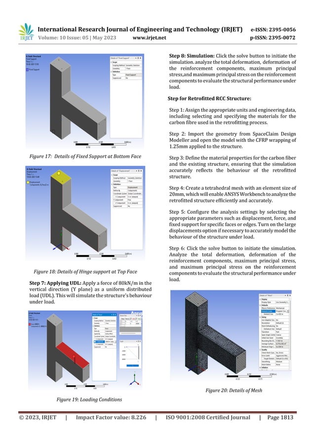 STRUCTURAL BEHAVIOR OF RETROFIT BEAM COLUMN JUNCTION USING ANSYS | PDF