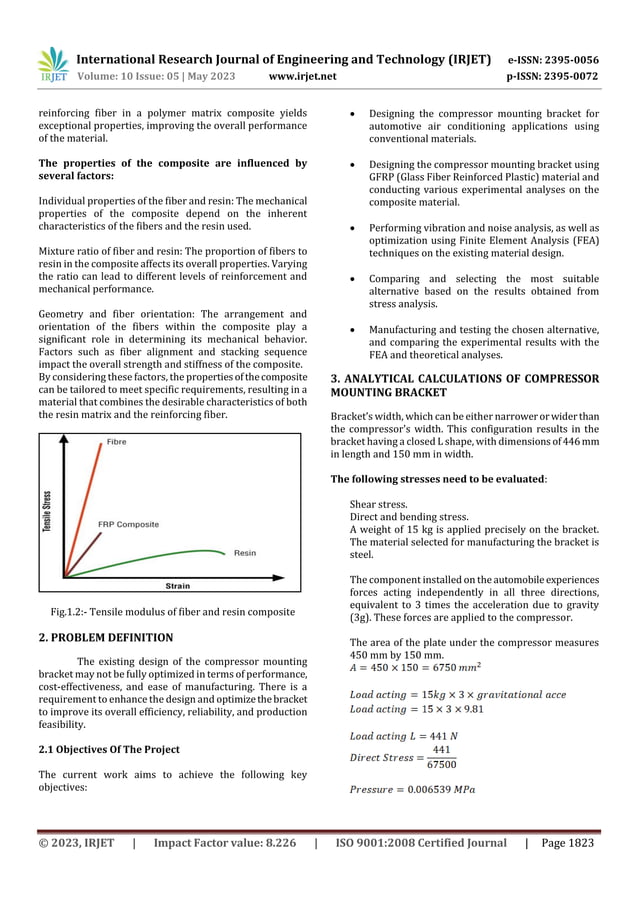 A Design Strategy Based On Optimization Techniques For Compressor Support Bracket And Vibration ...