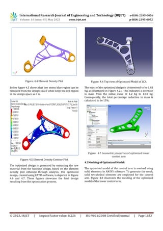 STRESS ANALYSIS & OPTIMIZATION OF A LOWER CONTROL ARM OF SUSPENSION ...