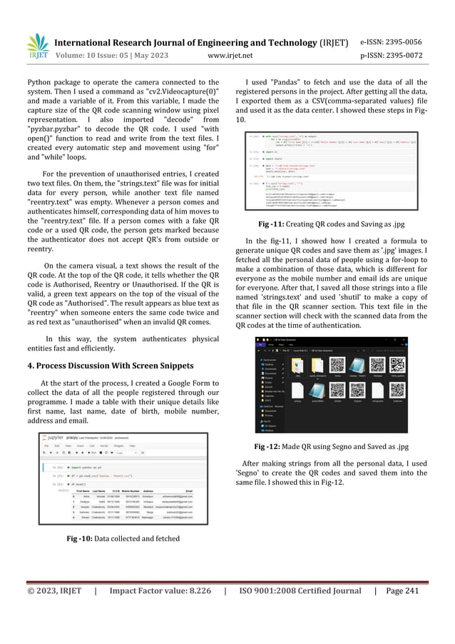 A Barcode Based Prototype Authentication System Using Python Programming And Database