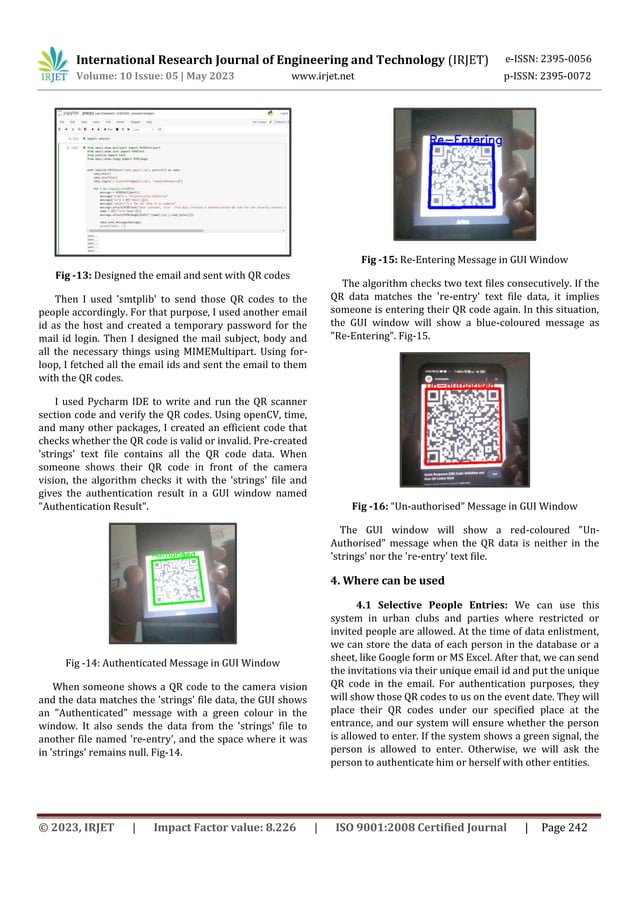 A Barcode Based Prototype Authentication System Using Python Programming And Database
