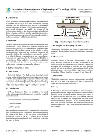 A review on Automation in Hydroponics | PDF | Agriculture | Industries