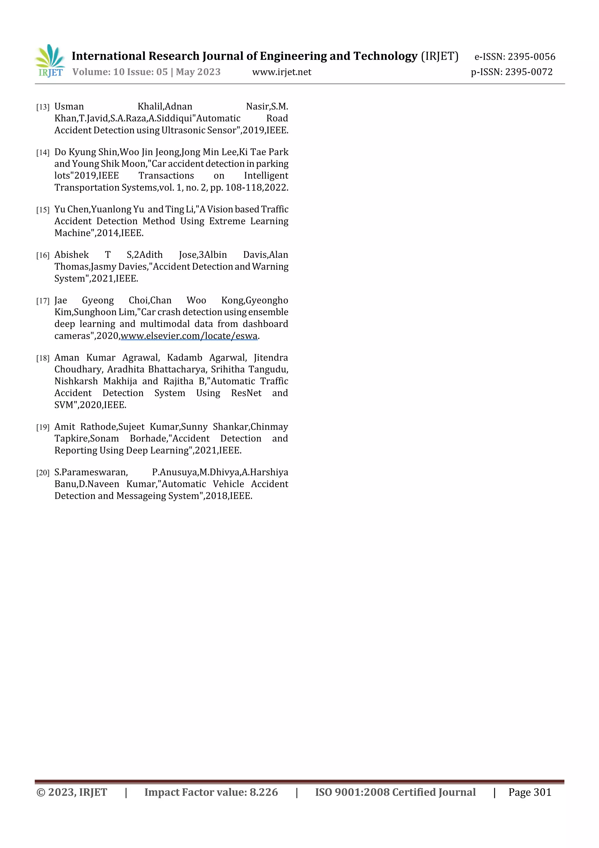 ACCIDENT DETECTION USING BiLSTM | PDF