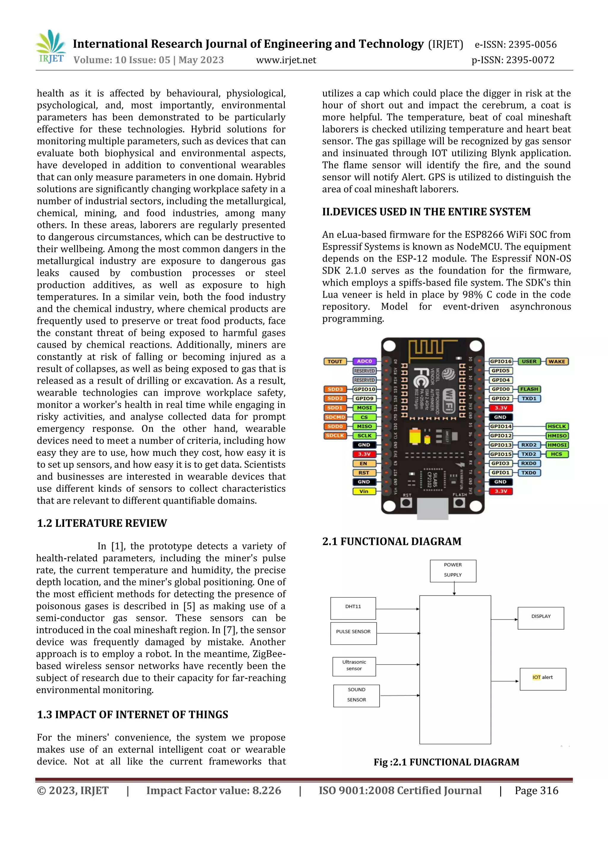 SMART WEARABLE SAFETY JACKET DESIGN FOR COAL MINERS | PDF