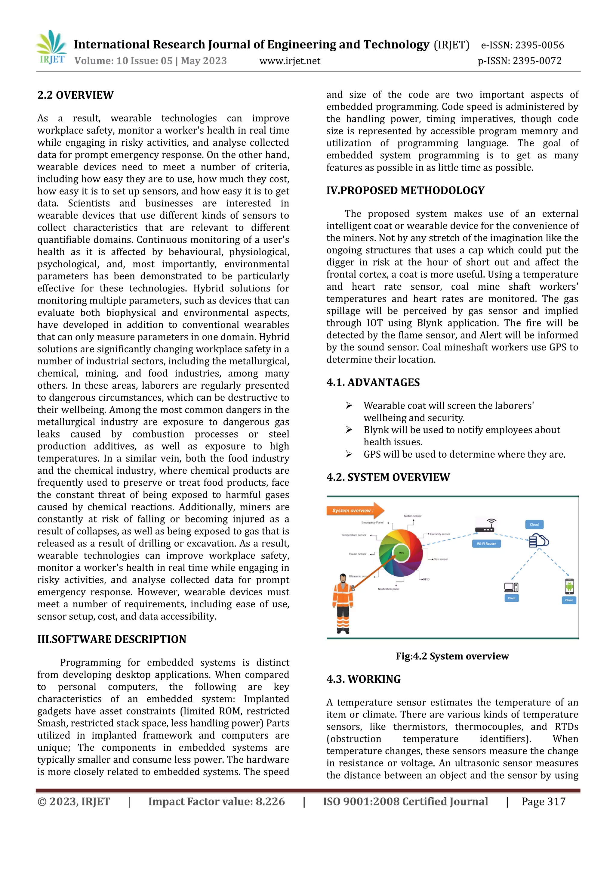 SMART WEARABLE SAFETY JACKET DESIGN FOR COAL MINERS | PDF