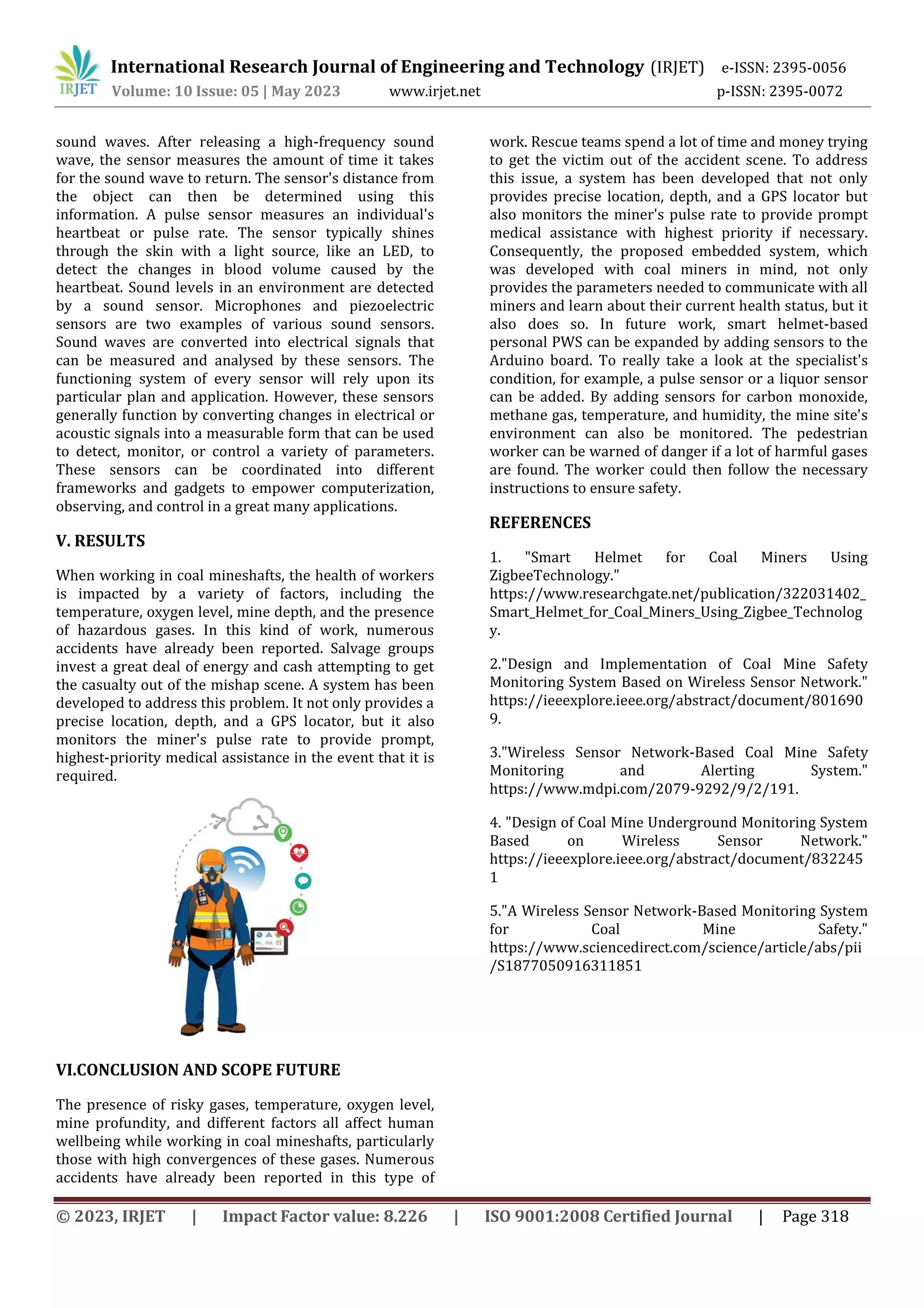SMART WEARABLE SAFETY JACKET DESIGN FOR COAL MINERS | PDF