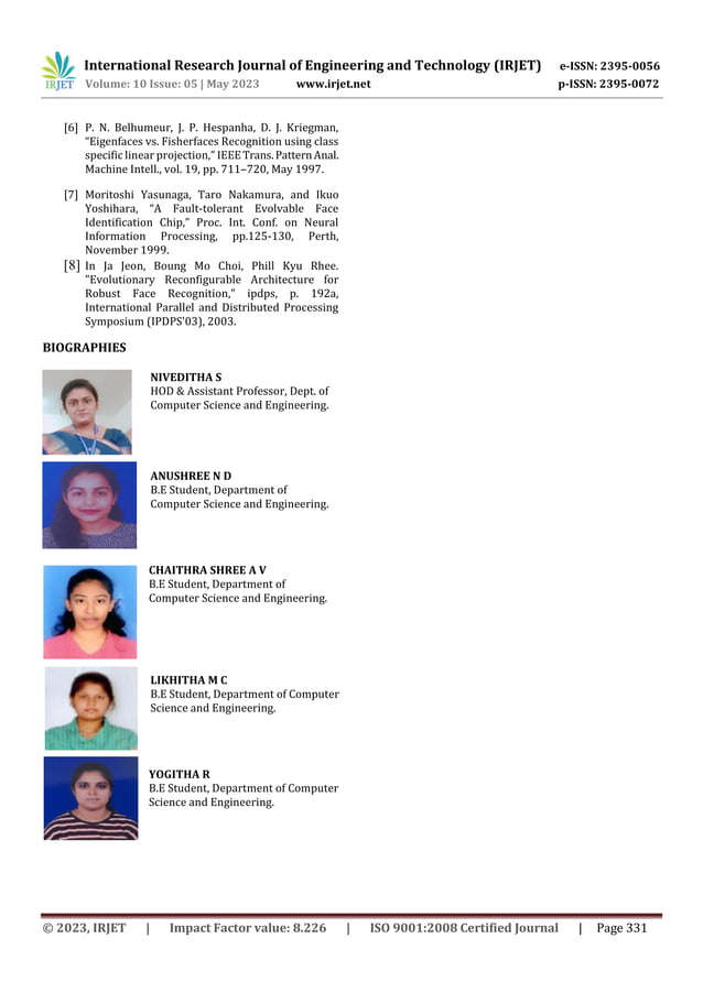 Smart Classroom Monitoring using Machine Learning and IoT | PDF