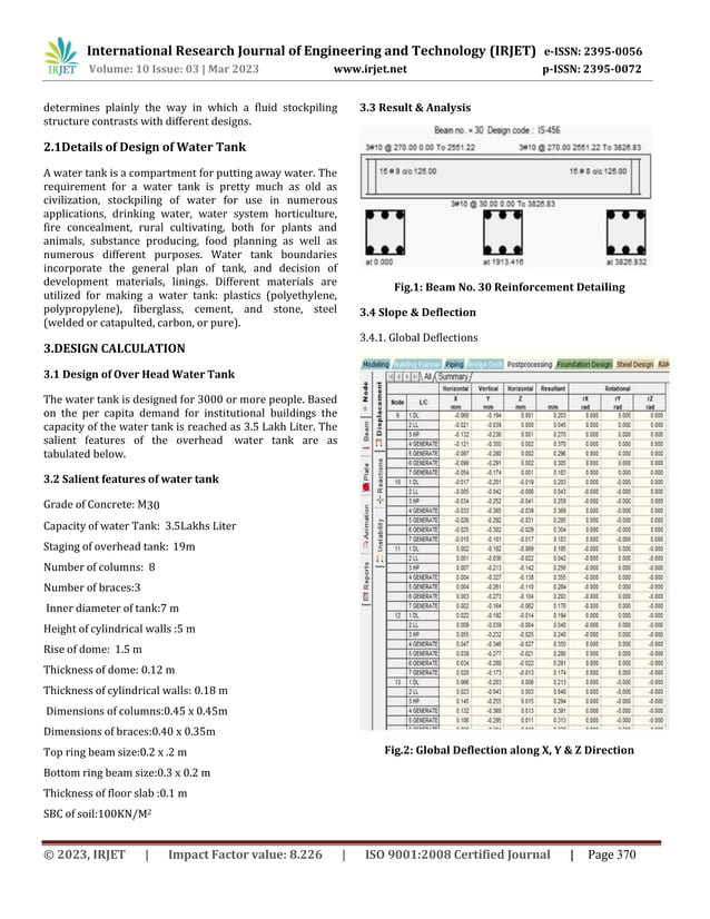 Design & Analysis of Circular Water Tank by Using Staad Pro Software | PDF