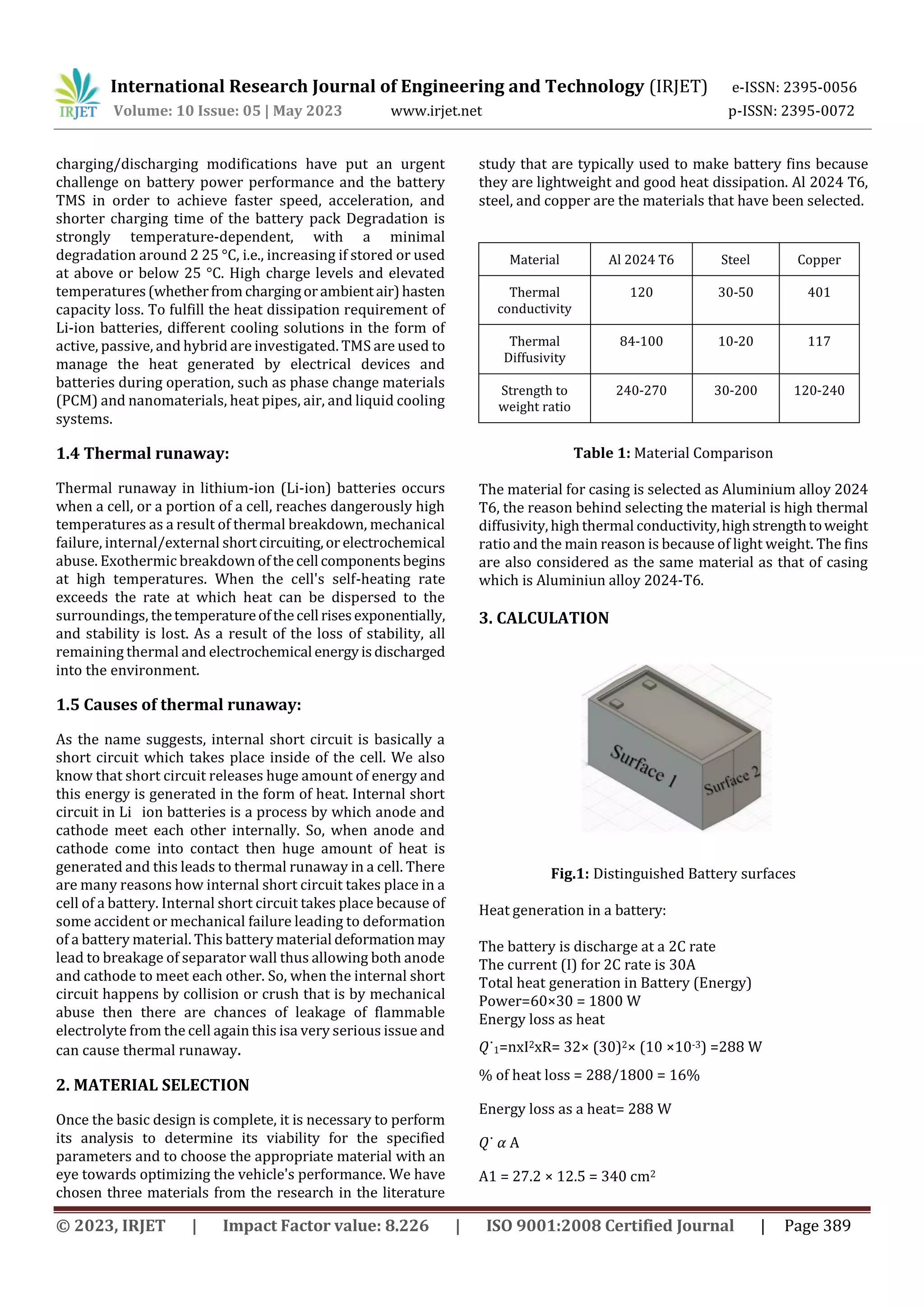 Design and development of cooling system of battery in an electric two ...