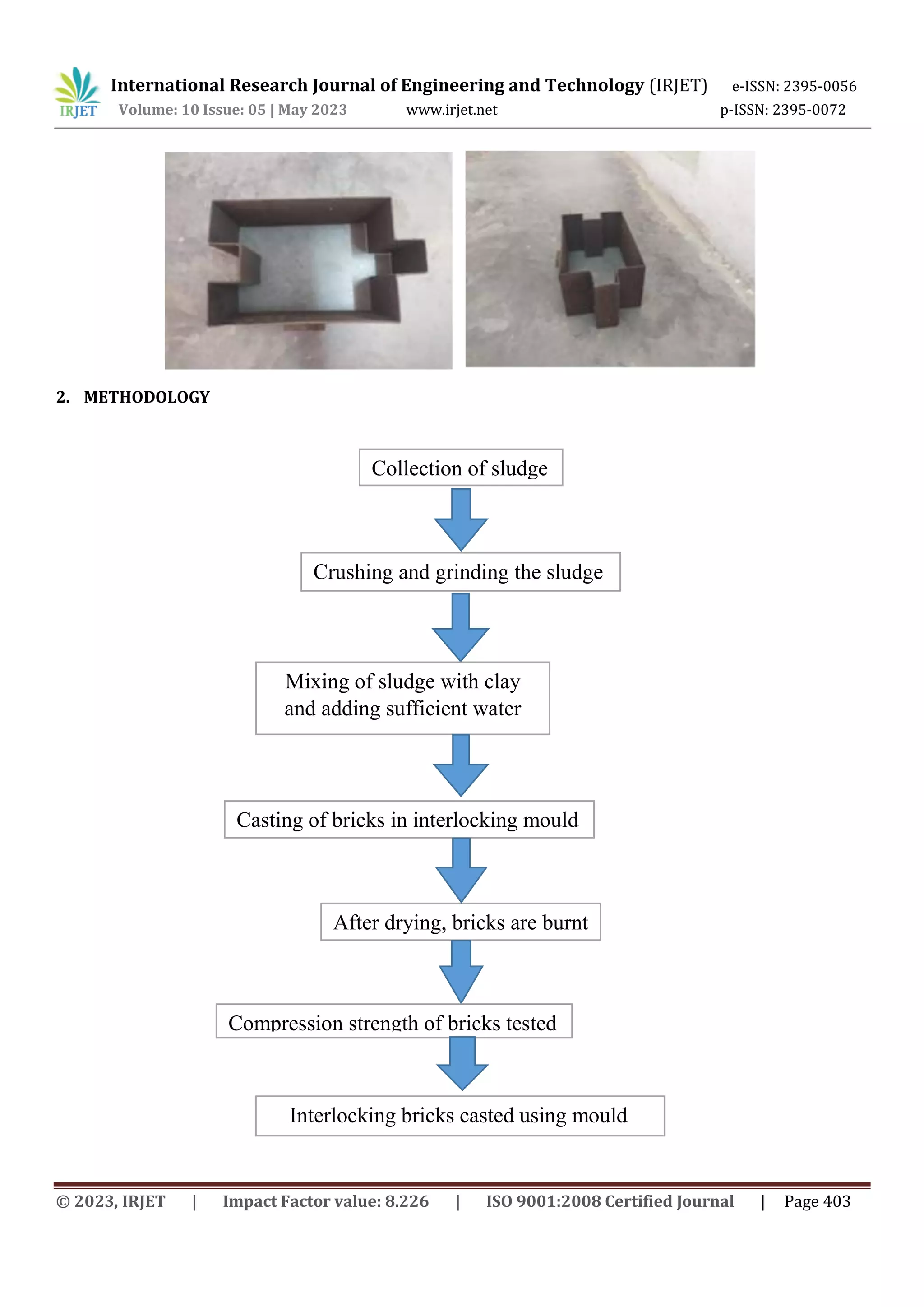 CASTING AND EVALUATING THE INTERLOCKING BRICKS USING ORGANIC WASTE ...