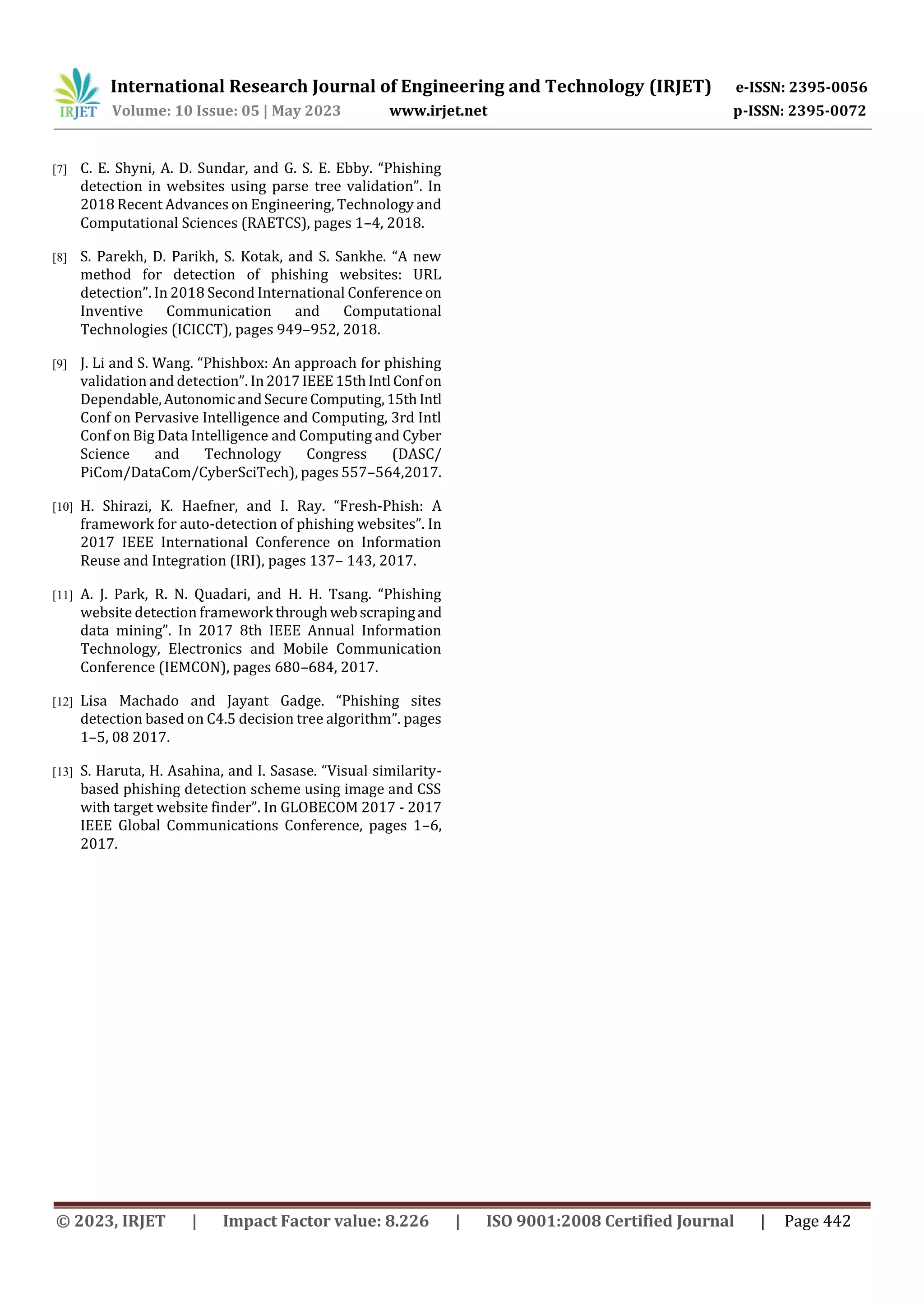 Detection Of Phishing Websites Using Machine Learning Pdf