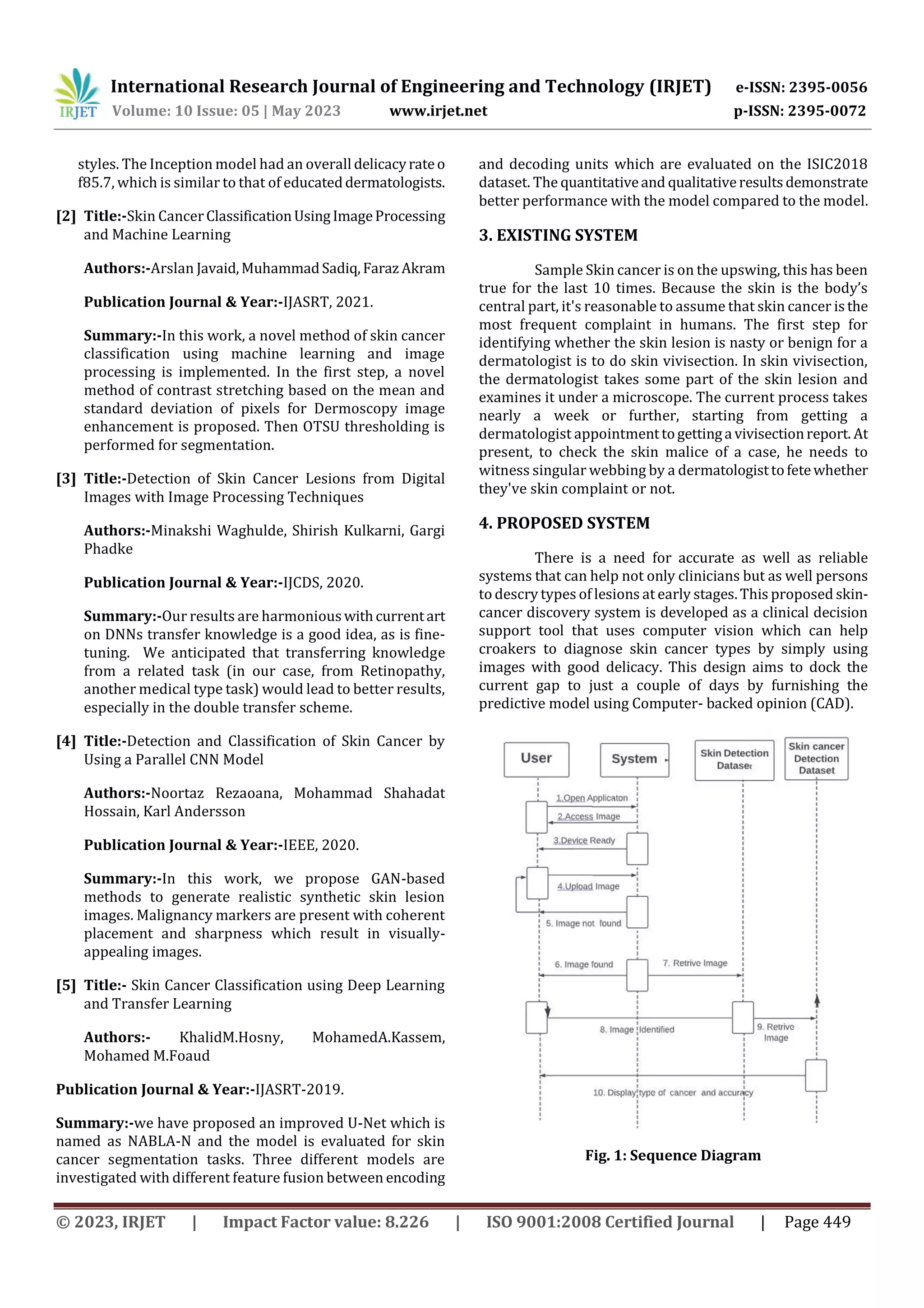 Detection of Skin Cancer Based on Skin Lesion Images UsingDeep Learning ...
