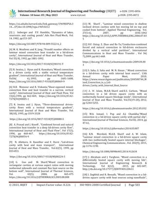 Mixed Convection Flow And Heat Transfer In A Lid Driven Cavity Using SIMPLE Algorithm | PDF ...