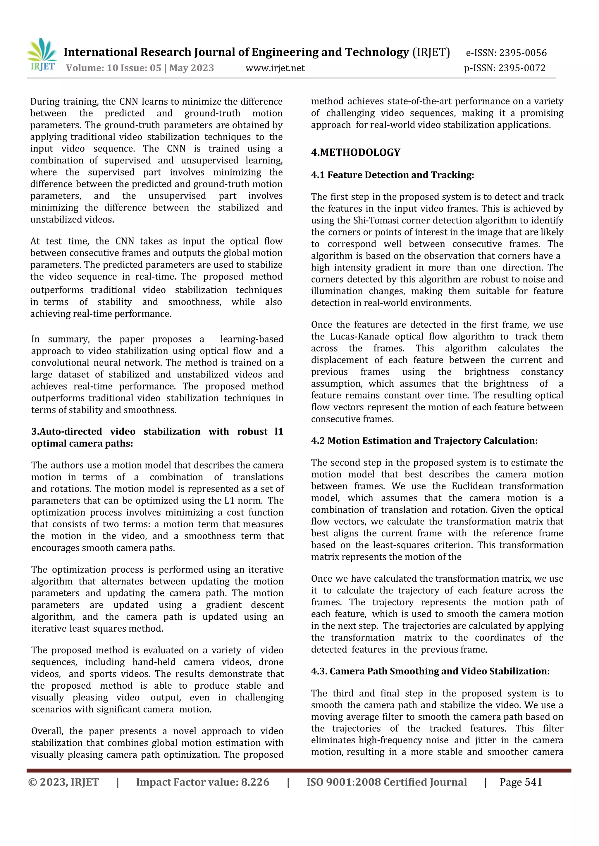 Video Stabilization using Python and open CV | PDF