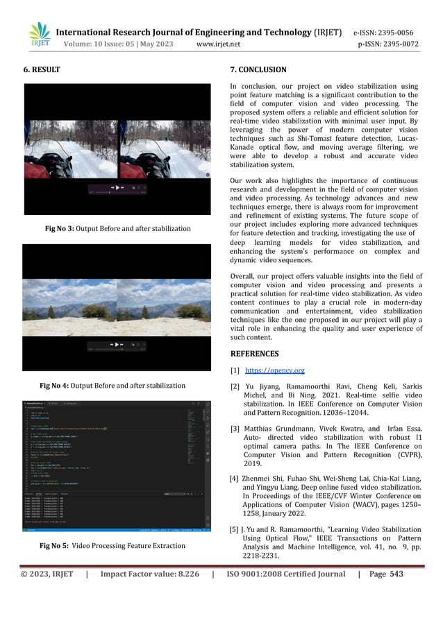 Video Stabilization using Python and open CV | PDF