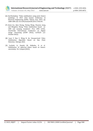 Video Stabilization using Python and open CV | PDF