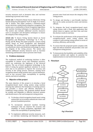 A Novel Method for Facial Recognition Based Smart Voting System Using Machine Learning | PDF