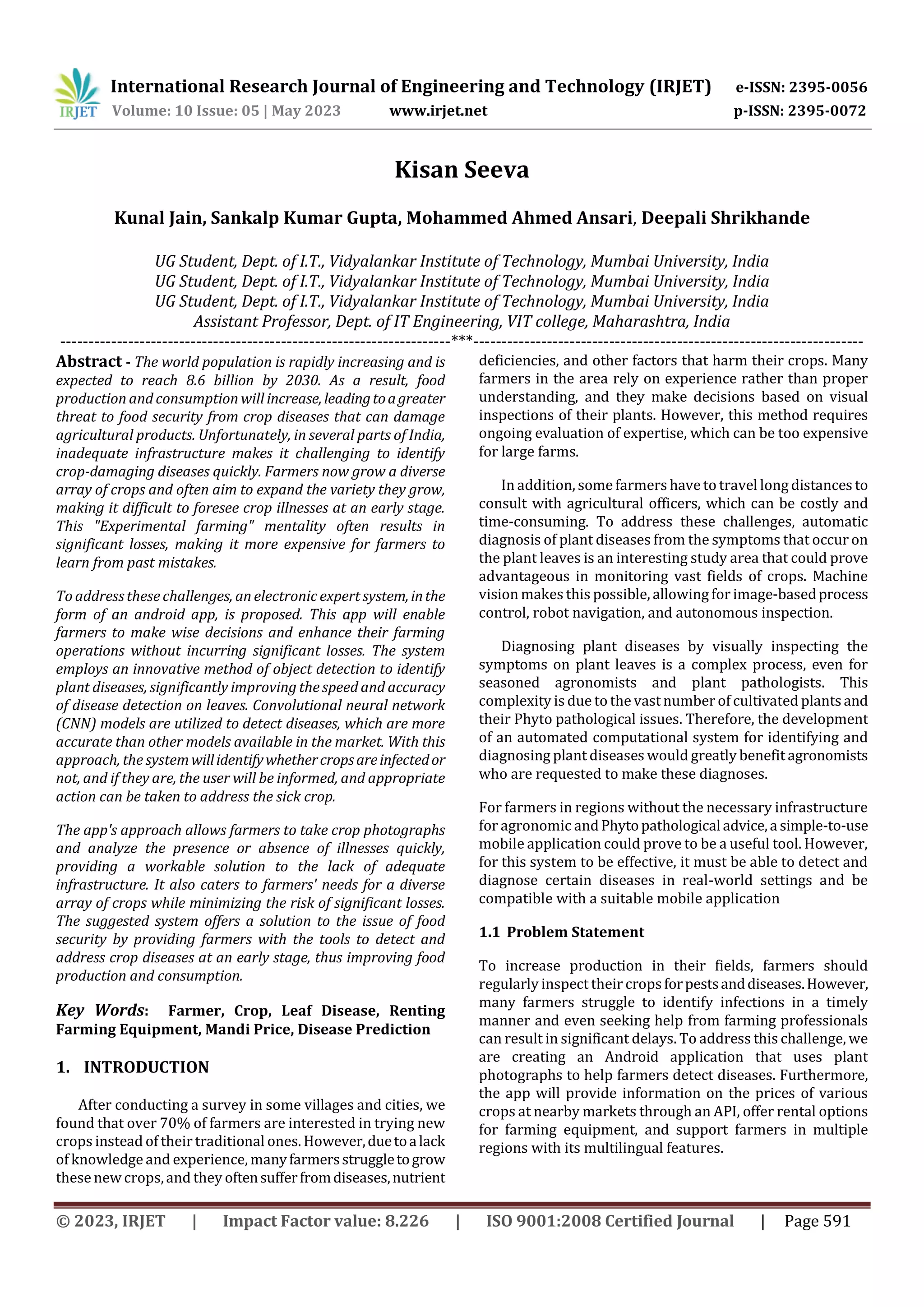 Kisan Seeva | PDF | Agriculture | Industries