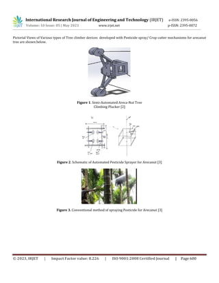 Review on Design and Development of Pesticide Sprayer For Arecanut Tree | PDF