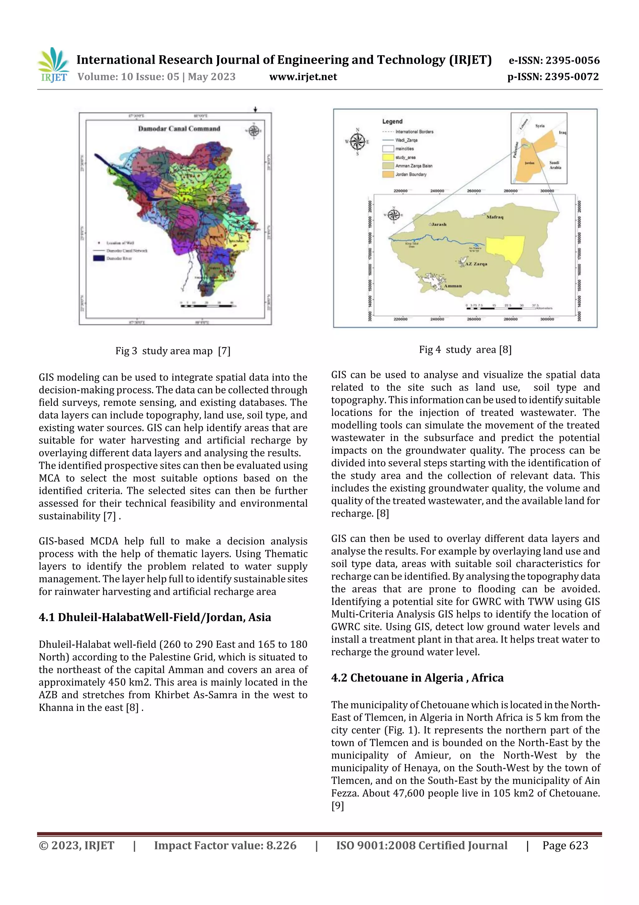 STUDY OF WATER MANAGEMENT SYSTEM USING GEOGRAPHIC INFORMATION SYSTEM | PDF