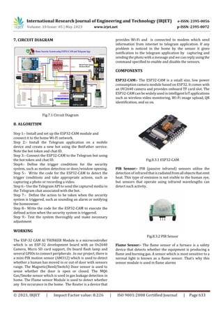 Home Security System using ESP32-CAM and Telegram Application | PDF